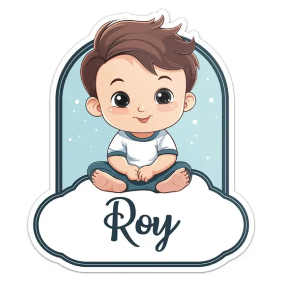 Brunet Baby Boy Roy Sticker Phone Decal Water Bottle Stickers Car ...