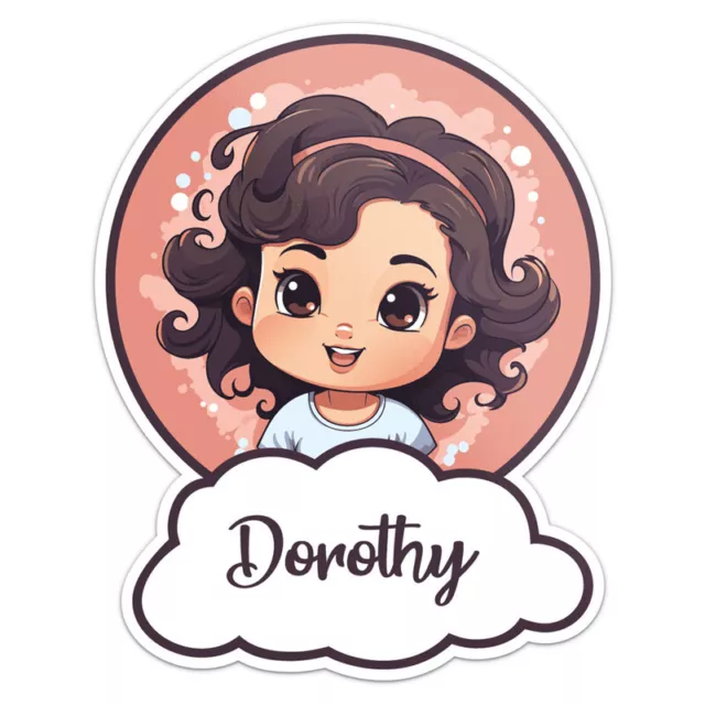 Brunet Baby Girl Dorothy Sticker Phone Decal Water Bottle Stickers Car ...