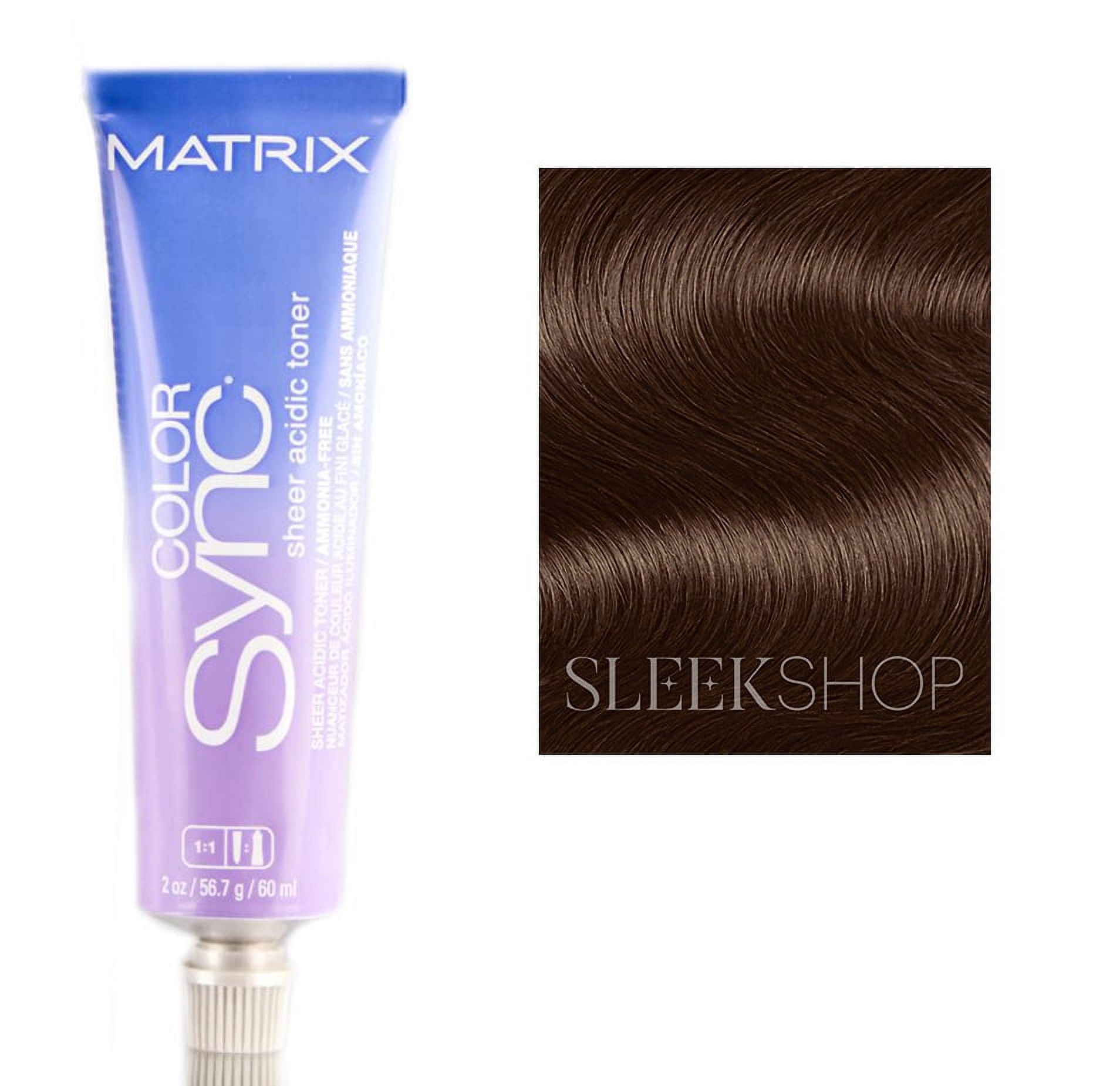 Brunette Neutral , Matrix SoColor Color Sync Pre-Bonded Sheer Acidic ...