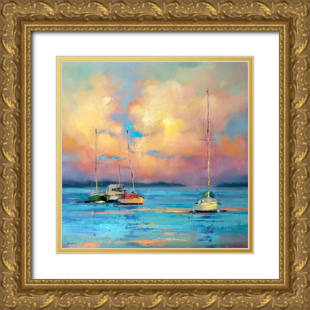 Bruniany, Kasia 12x12 Gold Ornate Wood Framed with Double Matting Museum Art Print Titled ...