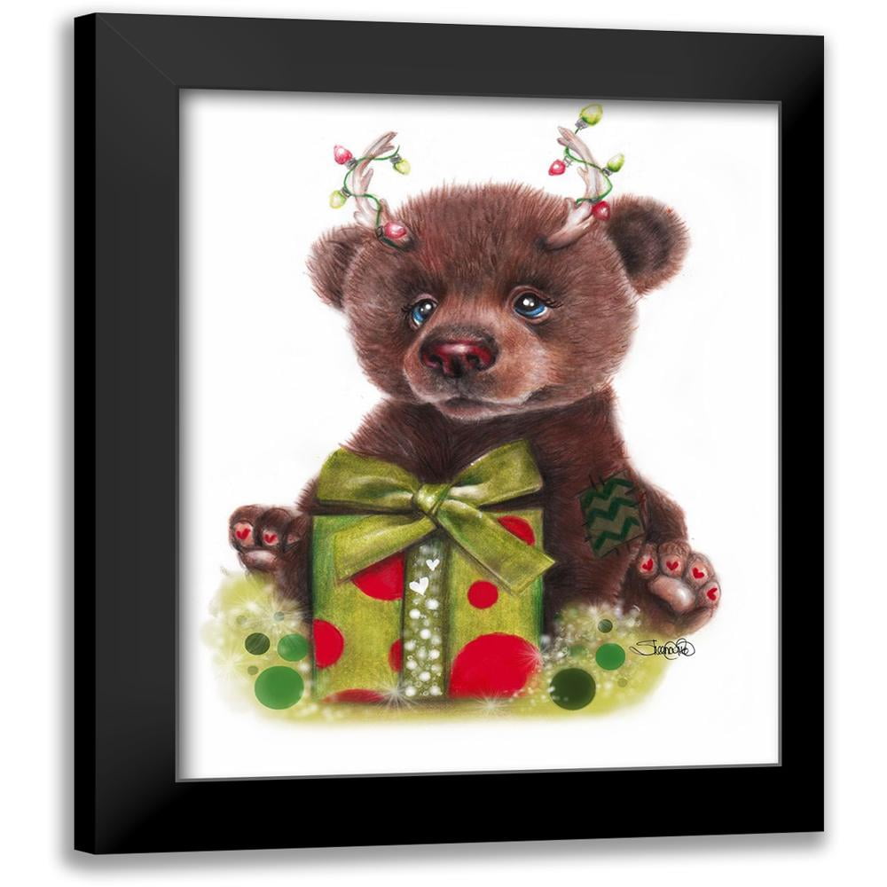 Bruno Bear-Rudolph Fan 12x14 Black Modern Framed Museum Art Print ...