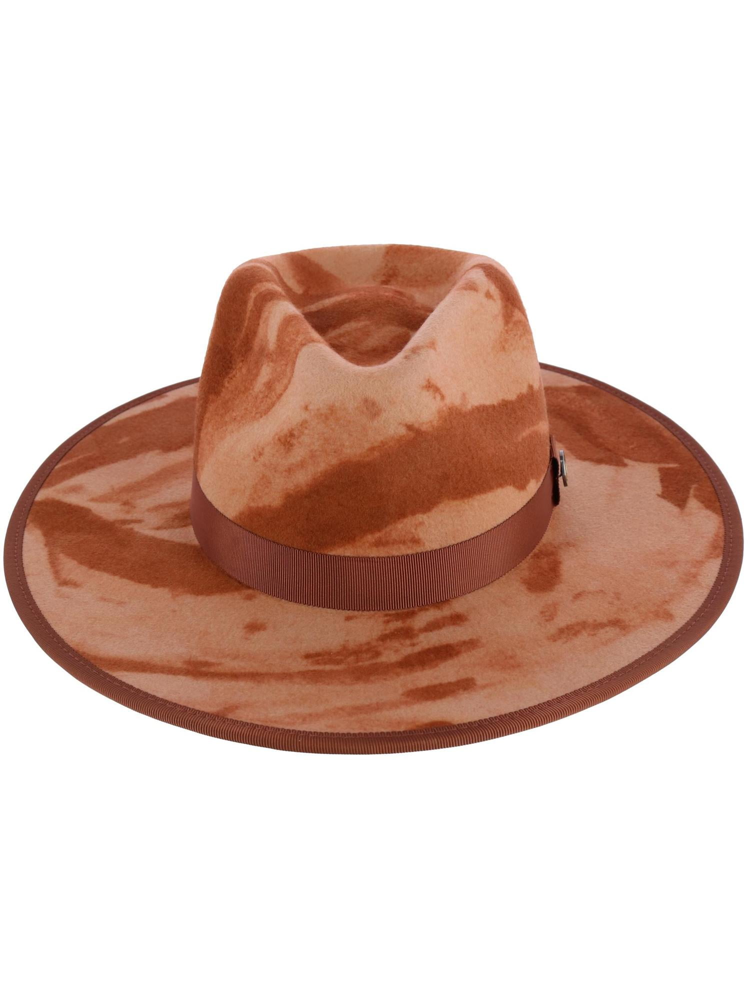 Bruno Capello Macchiato Pinch Front Wool Fedora (Men) - Walmart.com