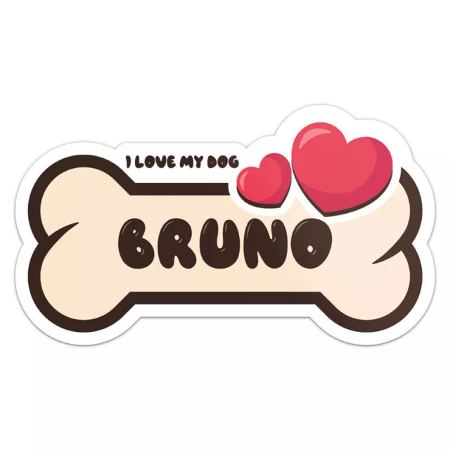 Bruno Dog Sticker Phone Decal Water Bottle Stickers Car Decals, Laptop ...