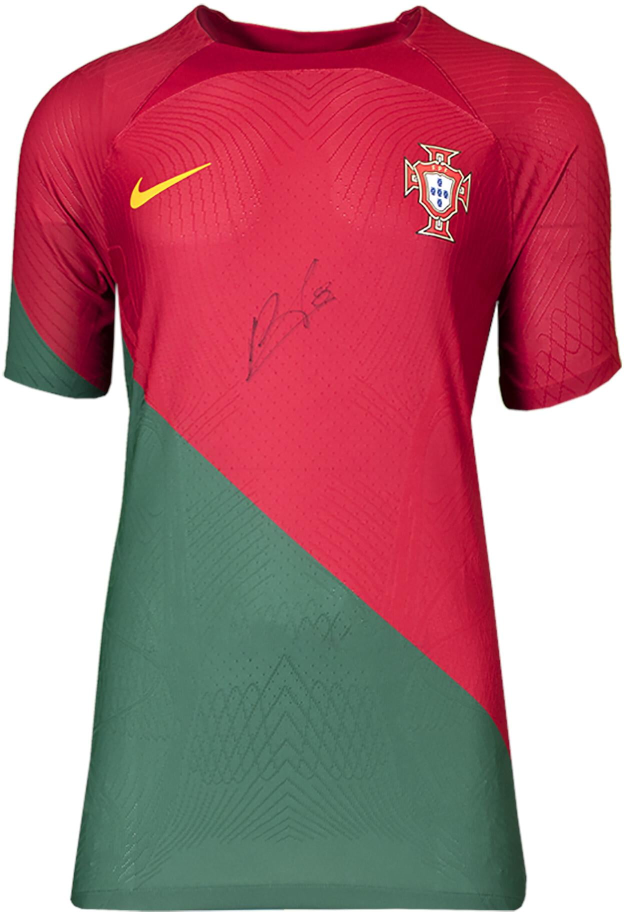 Bruno Fernandes Portugal National Team Autographed 2022-23 Home Jersey ...