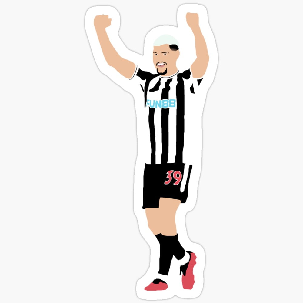 Bruno Guimaraes - Nufc Sticker Phone Decal Water Bottle Stickers Car ...