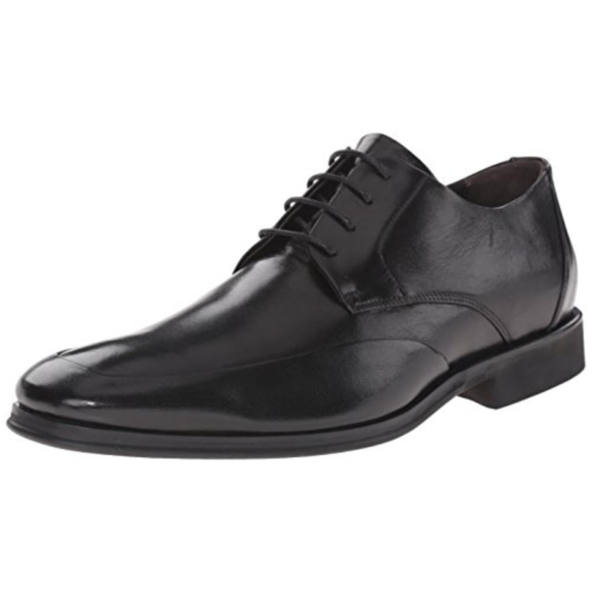 Bruno Magli Mens Wes Leather Apron Toe Derby Shoes - Walmart.com