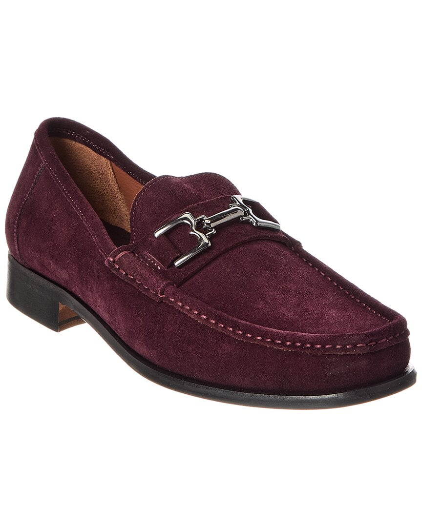Bruno Magli Trieste Suede Loafer, 10, Red - Walmart.com