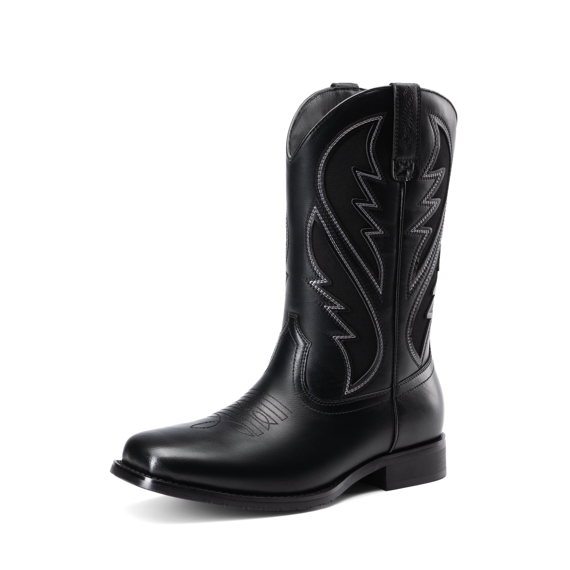 Bruno Marc Men's Durable Cowboy Classic Slip on Western Boots with Chic ...