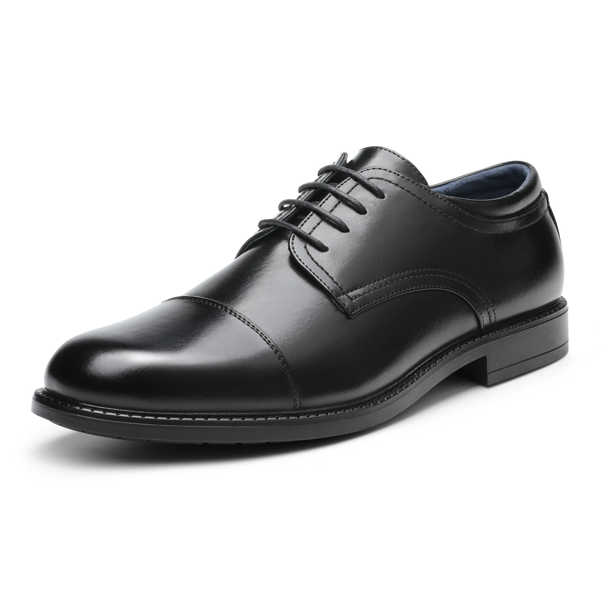 Bruno Marc Men's Classic Oxford Lace Up Dress Shoes, Comfortable Latex ...
