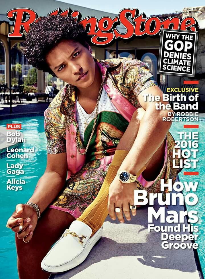 Bruno Mars Rolling Stone Magazine Cover Poster Iconic Music Star Wall ...