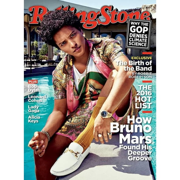 Bruno Mars Rolling Stone Magazine Cover Poster Iconic Music Star Wall ...