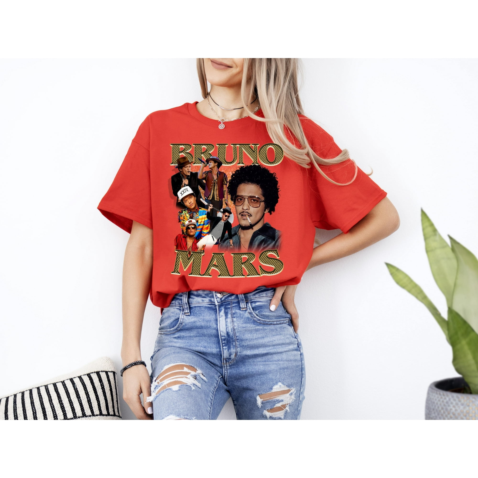 Bruno Mars T-Shirt - Pop Music Shirt - 24K Magic Album Shirt - Bruno ...