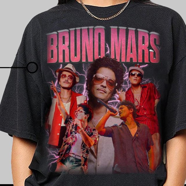Bruno Mars T-Shirt, Vintage Bruno Mars Fan Shirt, Bruno Mars Bootleg ...