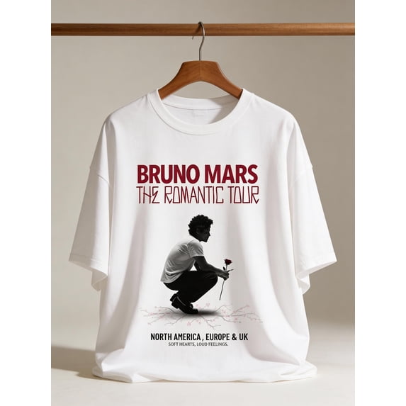 Bruno Mars The Romantic Tour 2026 Shirt, Bruno Mars Concert, Unisex T ...