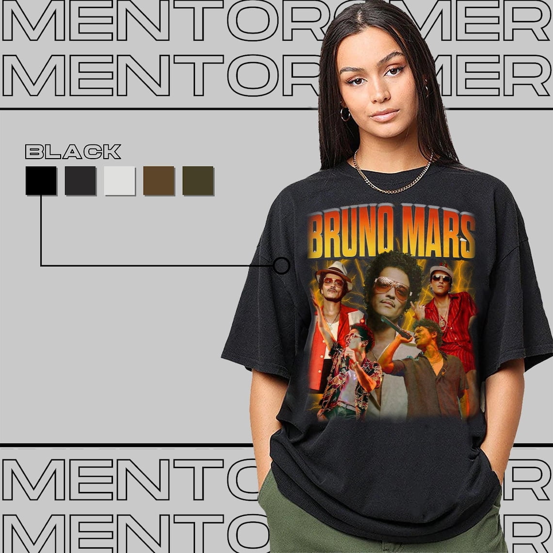 Bruno Mars Unisex T-shirt| Vintage Bruno Mars Fan Shirt| Bruno Mars ...