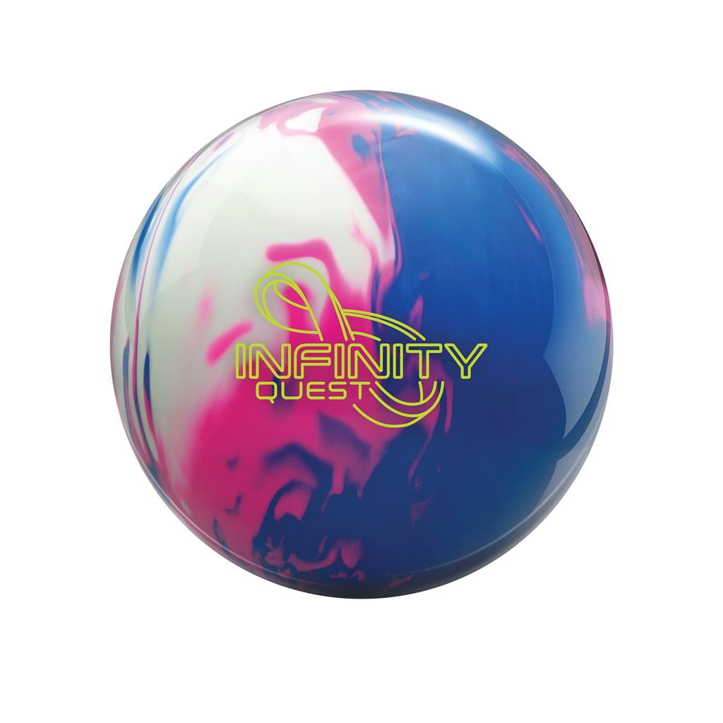 Brunswick Infinity Quest Bowling Ball - Snow/Blue/Pink 14lbs - Walmart.com