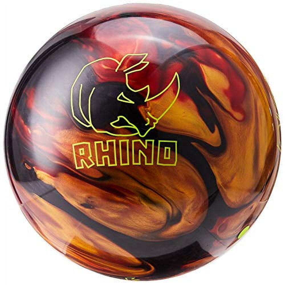 Brunswick Rhino Red Black Gold 14LB Bowling Ball - Walmart.com
