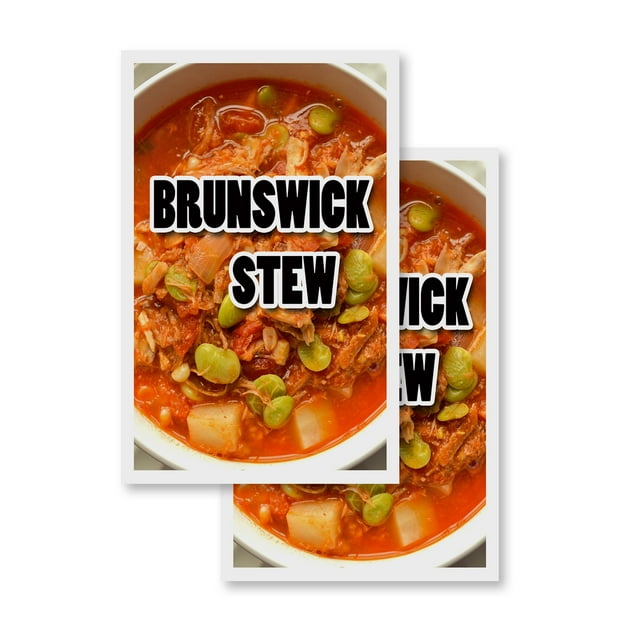 Brunswick Stew (2-PACK) 24" x 36" Vinyl Decals | Sign Insert Peel ...