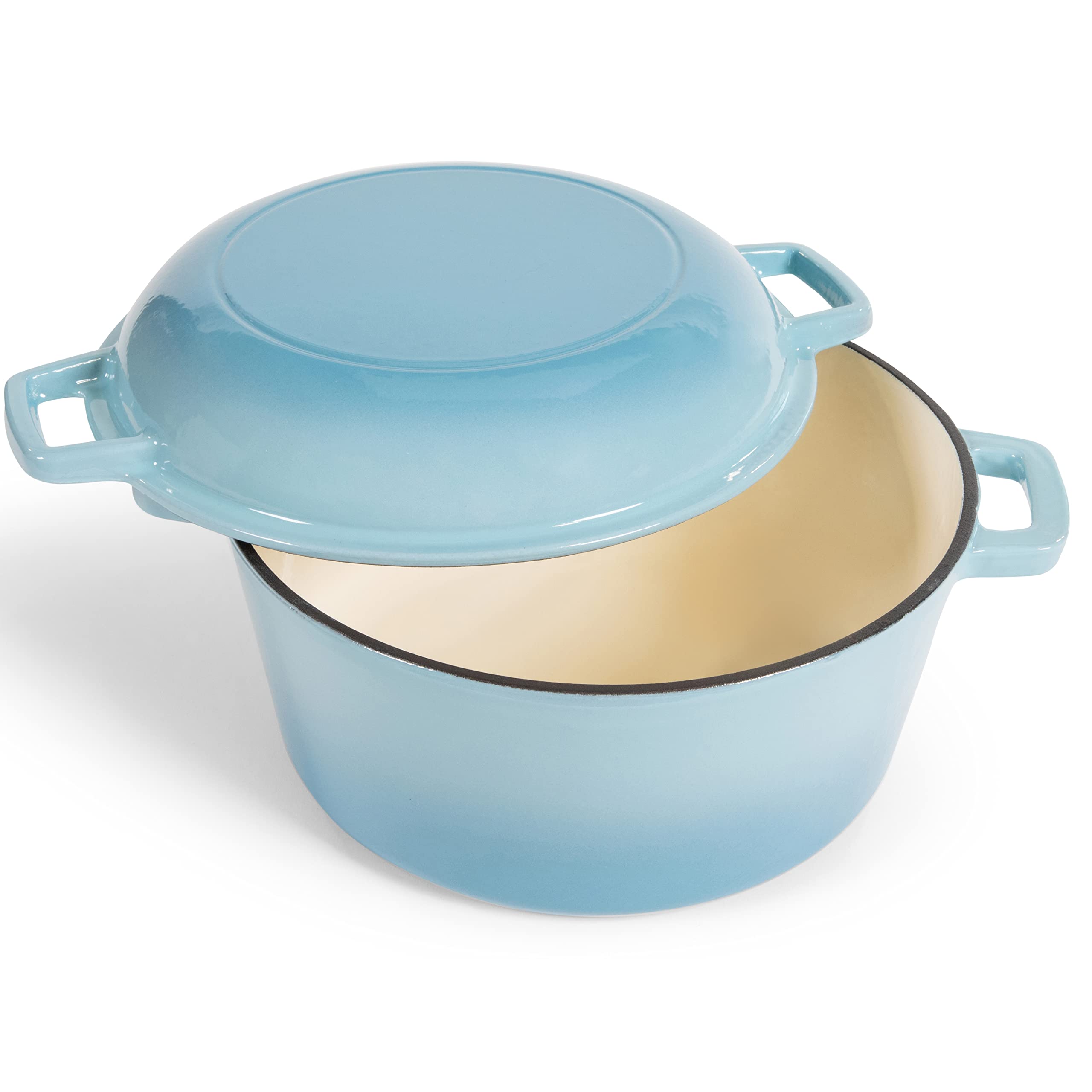 Crock-Pot Artisan 2 Piece 3 Quarts Enameled Cast Iron Dutch Oven in ...
