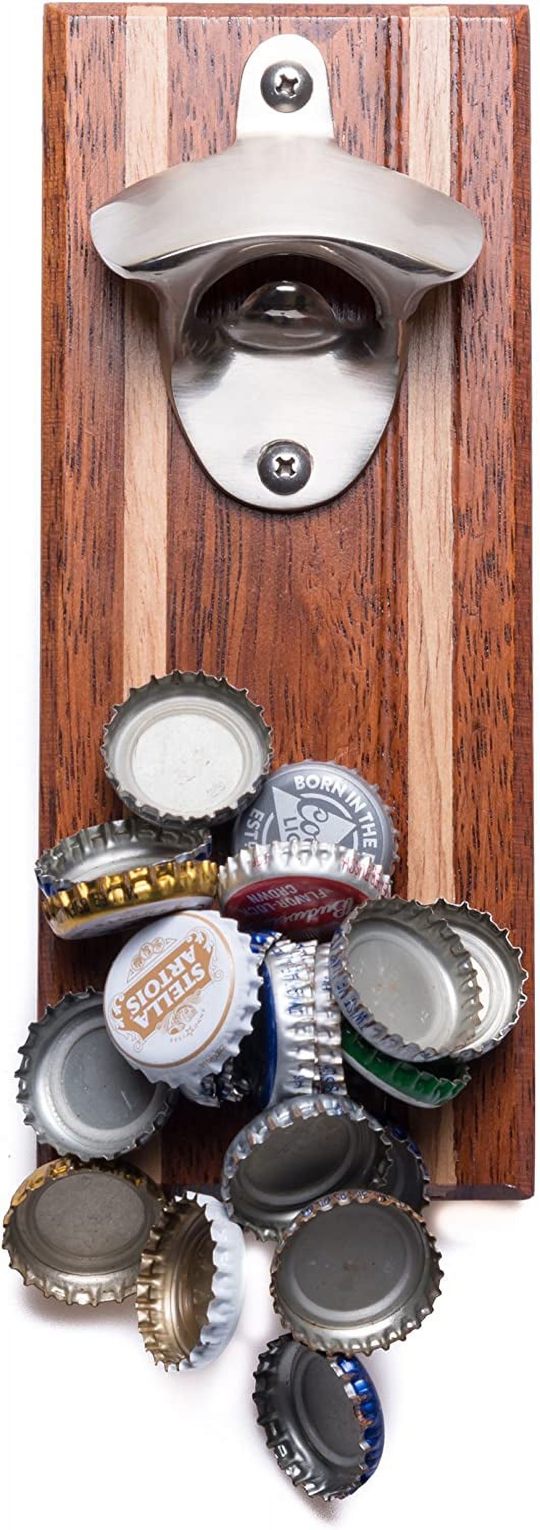 Metal Wall Mount 4 Eye Man Face Beer/Soda/Pop Top Bottle Opener Bar/Pub ...