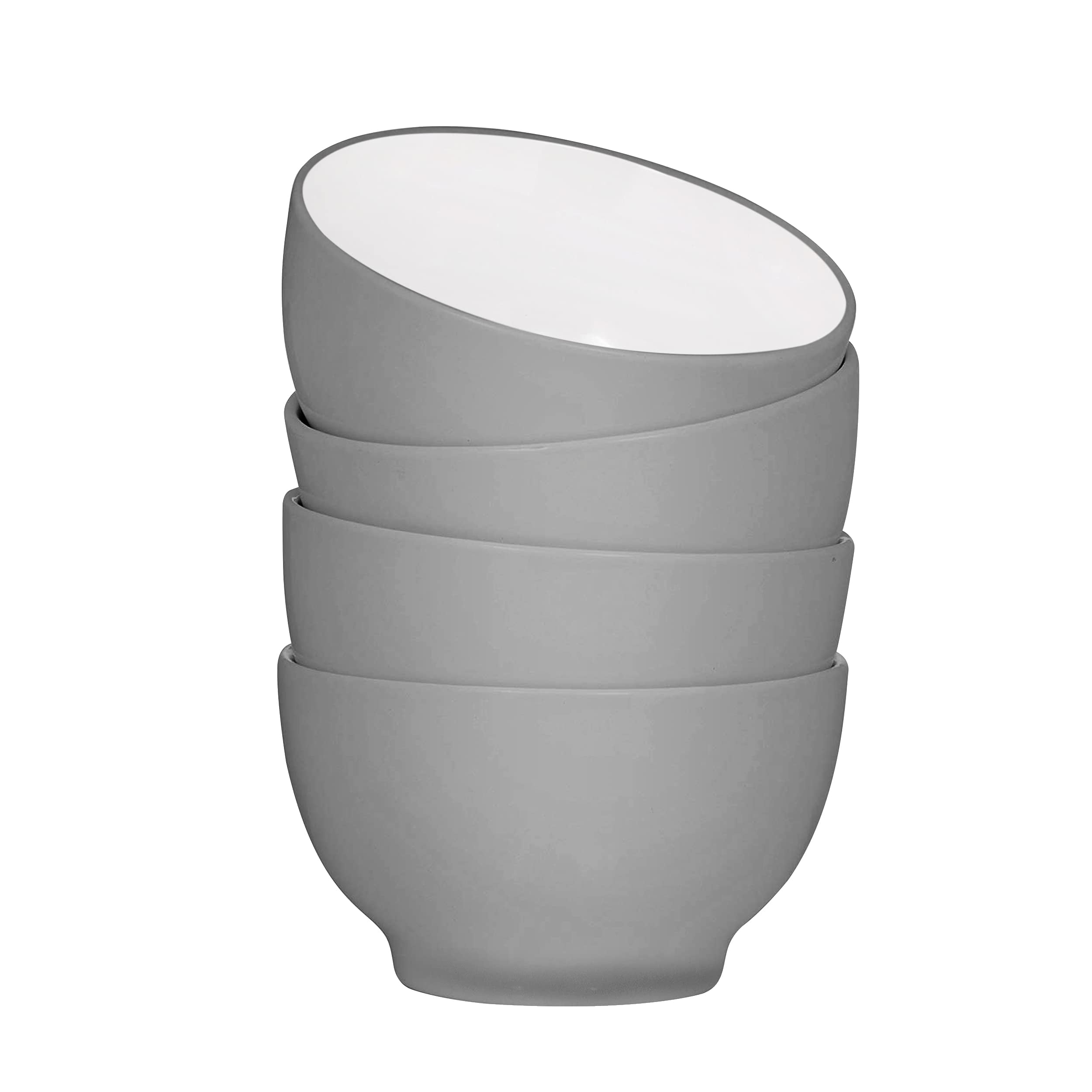 Bruntmor Ceramic Dessert Bowls - Colorful Ice Cream Bowls Set - Small ...