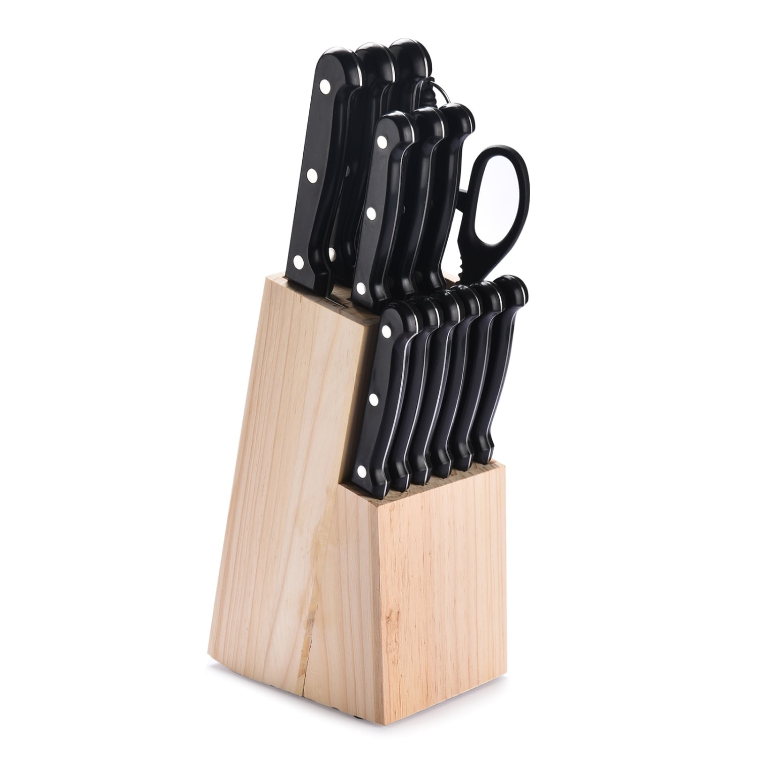 Bruntmor Cooking Knife Set - Black Stainless Steel Sharp Knife Set ...