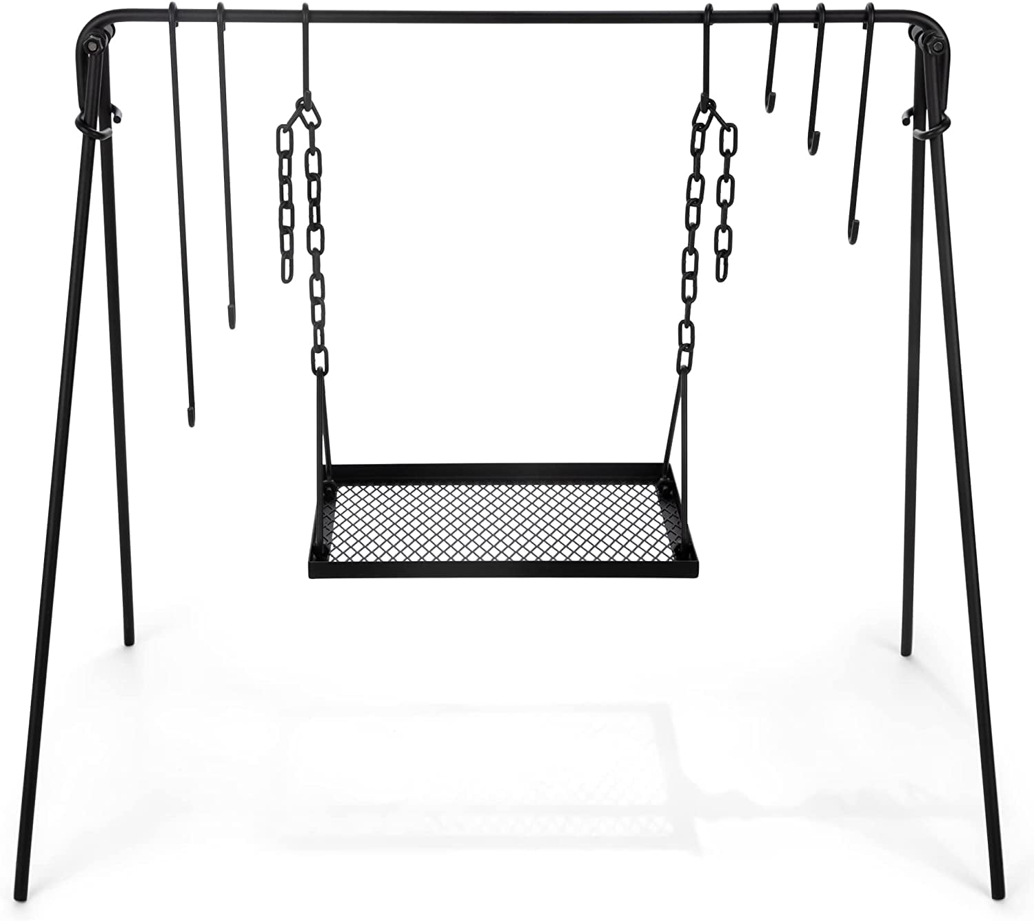 Bruntmor Grill Swing Campfire Cooking Stand BBQ Grill for Cookware ...
