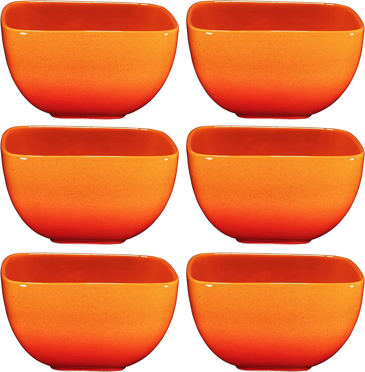 Bruntmor Large Ceramic Square Serving Bowl Set - 24oz for Pasta, Cereal ...