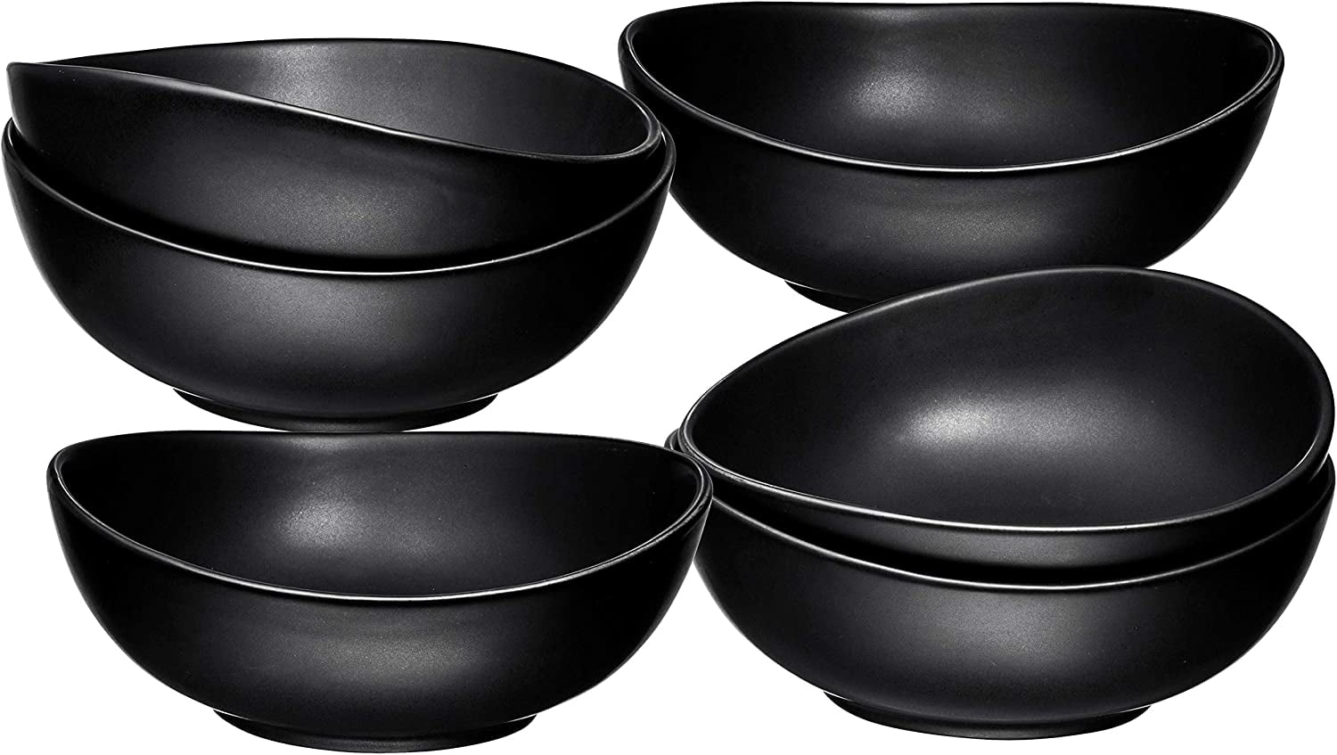 Bruntmor Porcelain Dessert Bowls Set – 18 Oz Durable Non-toxic Ceramic ...