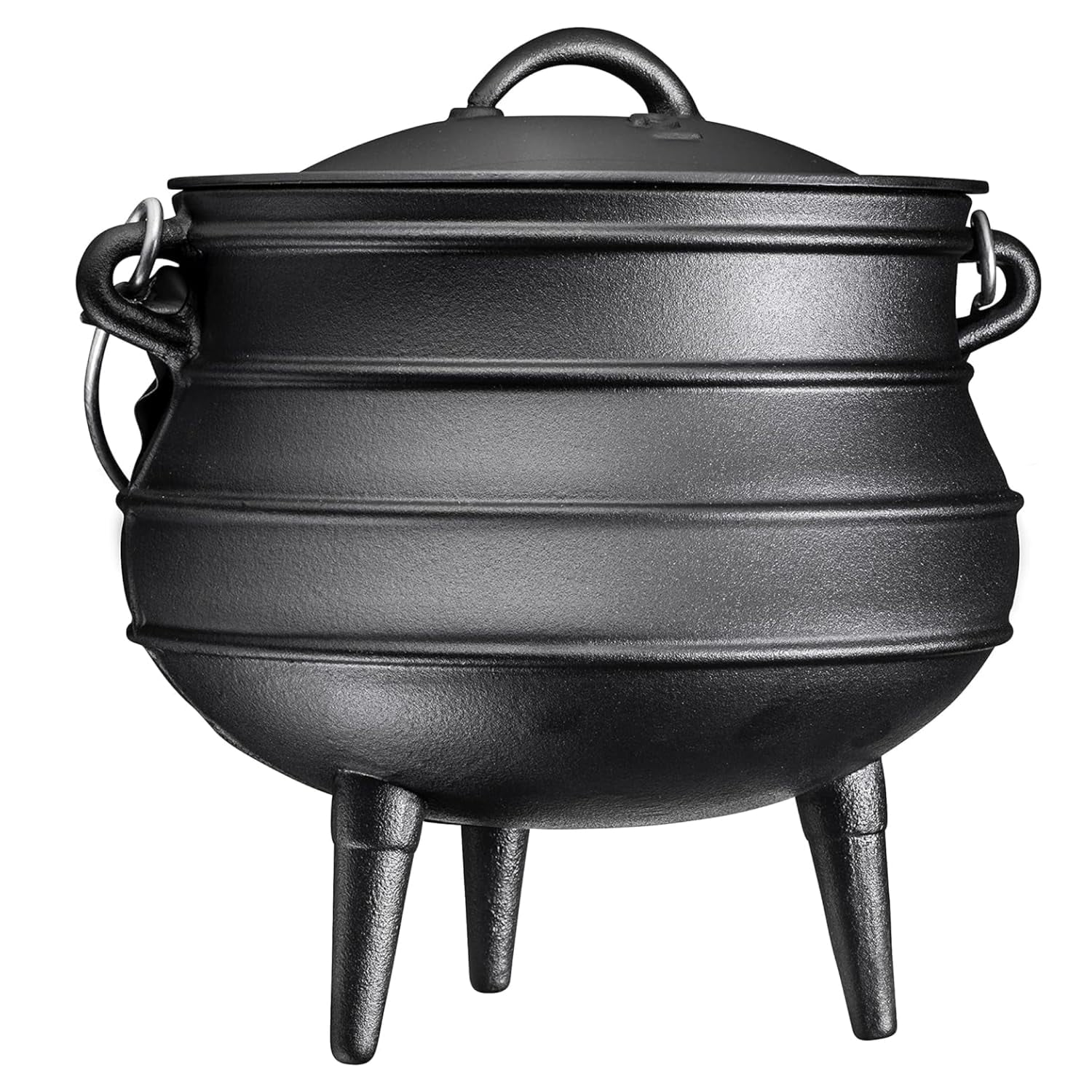 Bruntmor Pre-Seasoned Cast Iron Cauldron, 10 Quarts, 3-Legged Dutch ...