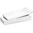 Bruntmor Oven Safe 4 Porcelain Rectangular Serving Platters 14x6 Inch ...