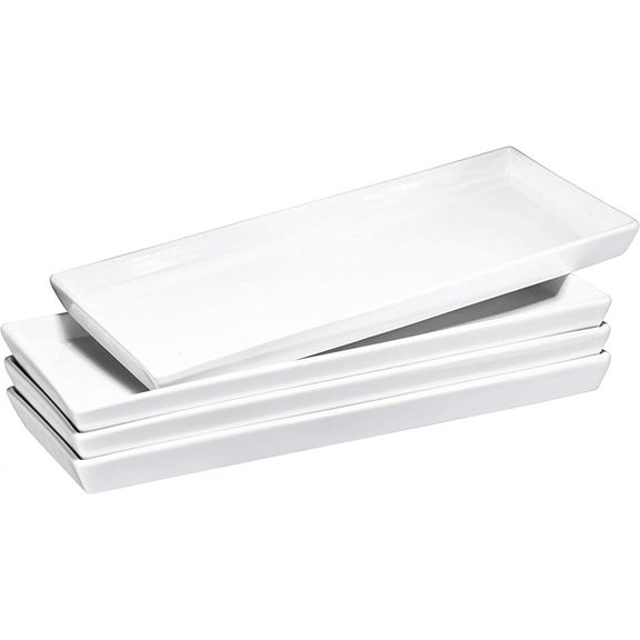 Ceramic Serving Platter Set | 16”/14”/12” Oval Serving Trays for ...