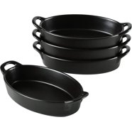 Rachael Ray Ceramics Oval Au Gratin Set, 2-Piece, Light Sea Salt Gray ...