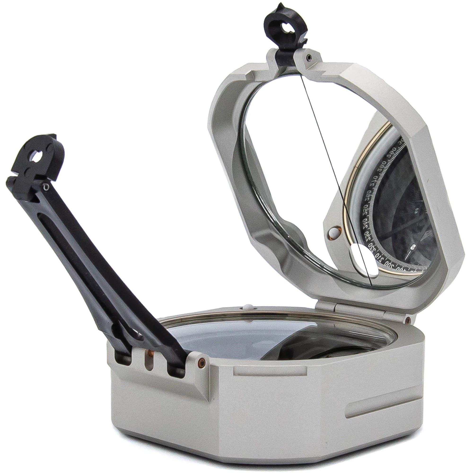 Brunton Standard Pocket Transit Compass - Azimuth (0-360) - Silver ...