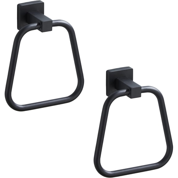 Brushed Gold Towel Ring for Bathroom, Kitchen Bath Towel Holder Hangers ...