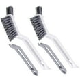 Brush 2-Pack Hard Stiff Bathroom Brush with V-Shaped Bristles 28x3.2cm ...