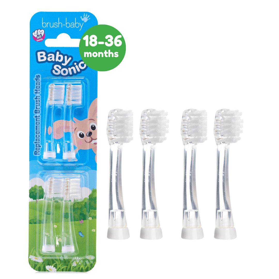 Brush Baby BabySonic® Replacement Heads (18-36 Month) - Pack of 4 ...