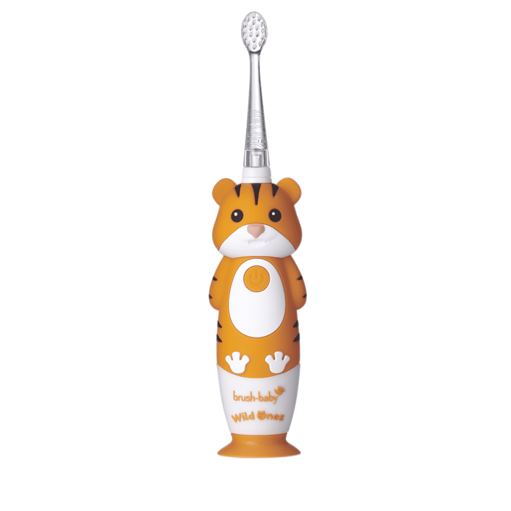 Brush-Baby WildOnes™ Tiger Kids Electric Rechargeable Toothbrush ...