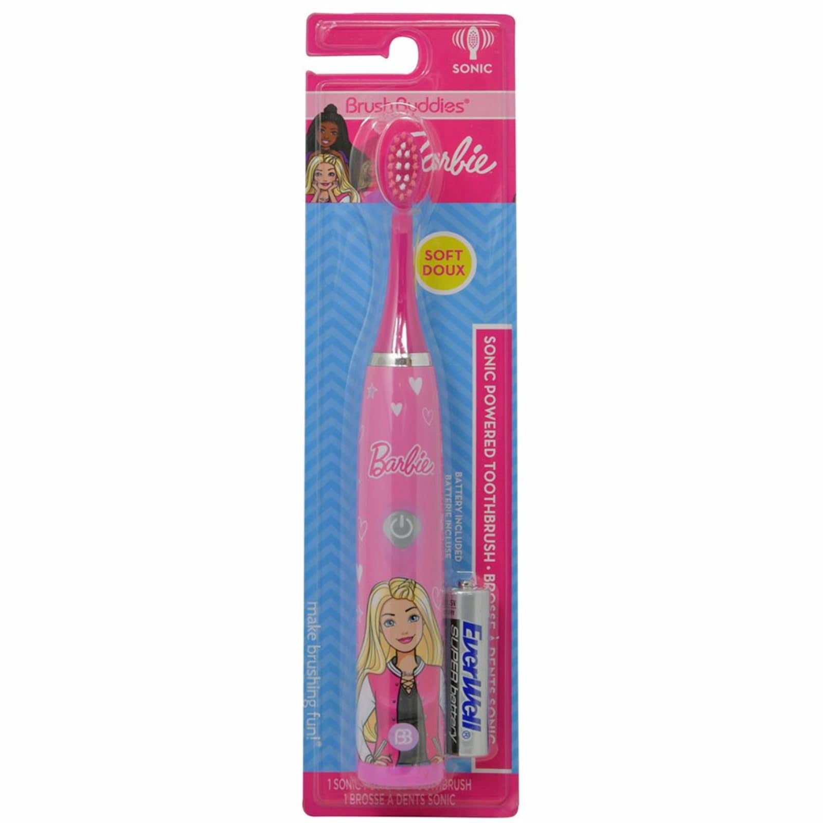 Brush Buddies Barbie Battery Powered Sonic Toothbrush for Kids ...