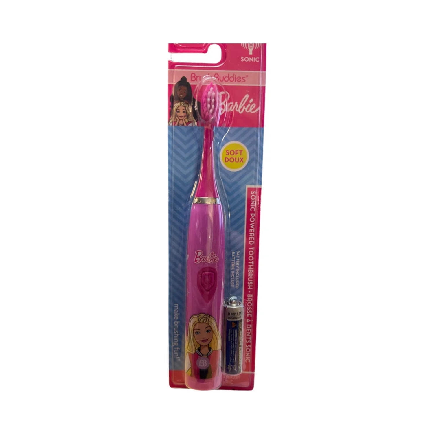 Brush Buddies Barbie Battery Powered Sonic Toothbrush - Walmart.com