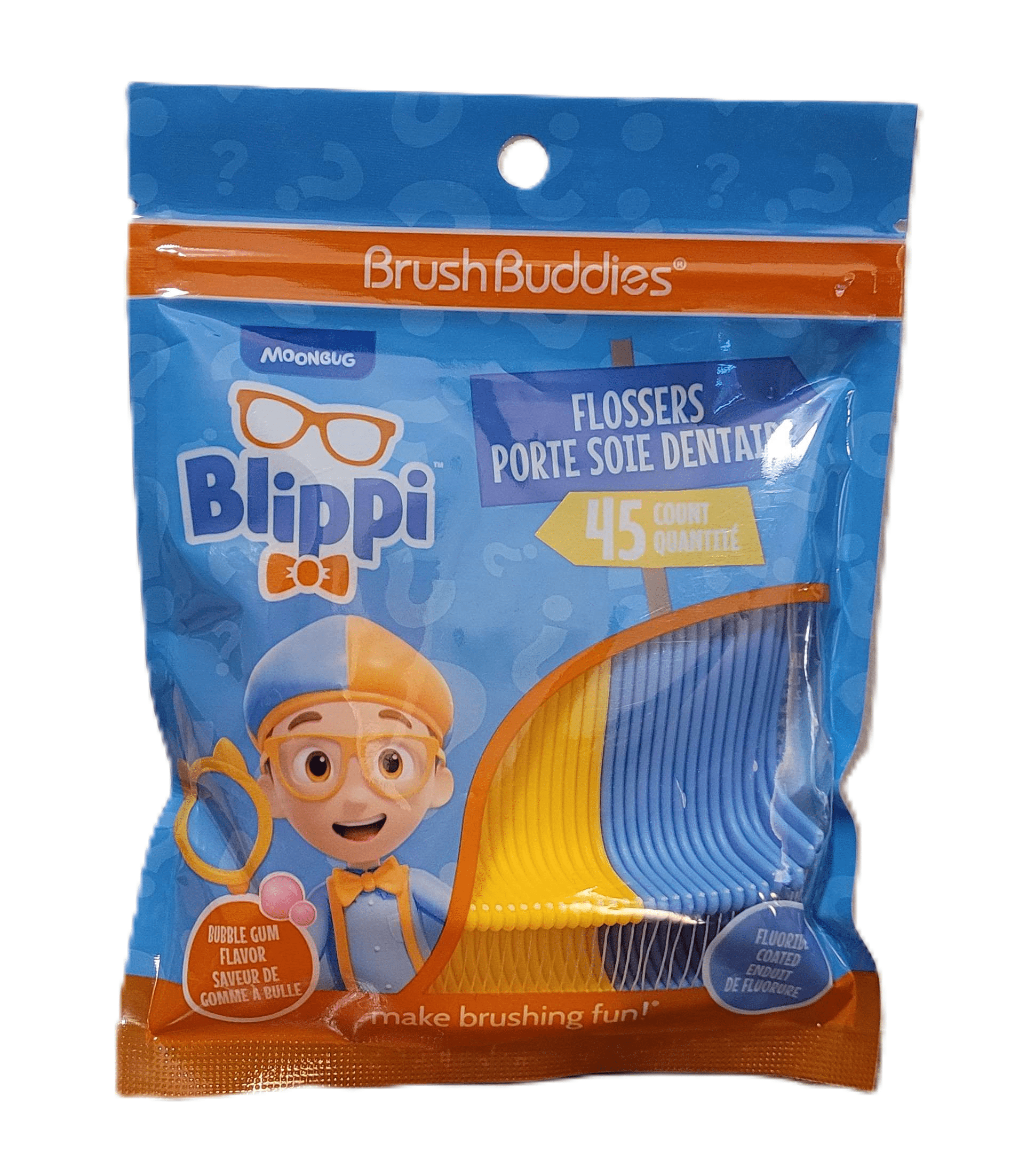 Brush Buddies Blippi - Bubble Gum Flavor Flossers - Walmart.com