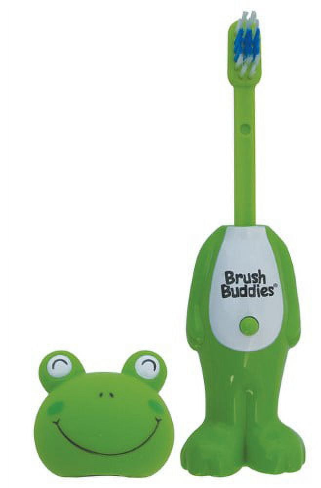 Brush Buddies Kids Leapin Louie Frog Poppin Toothbrush Soft Gentle on ...