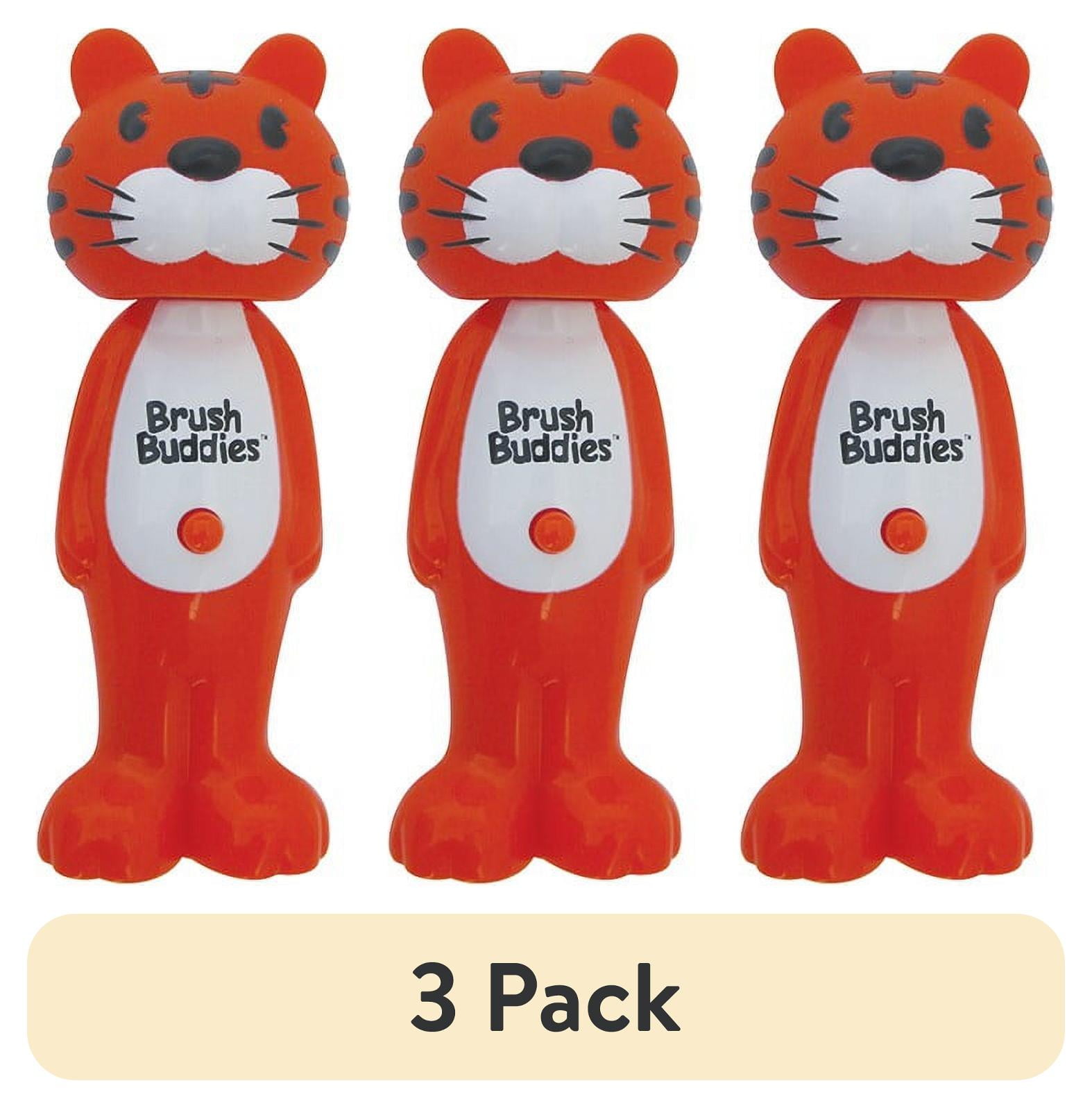 (3 pack) Brush Buddies Kids Toothy Toby Tiger Poppin Toothbrush, Soft ...