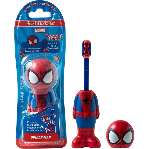 Brush Buddies Marvel Poppin’ Toothbrush, Spider-Man - Walmart Business ...