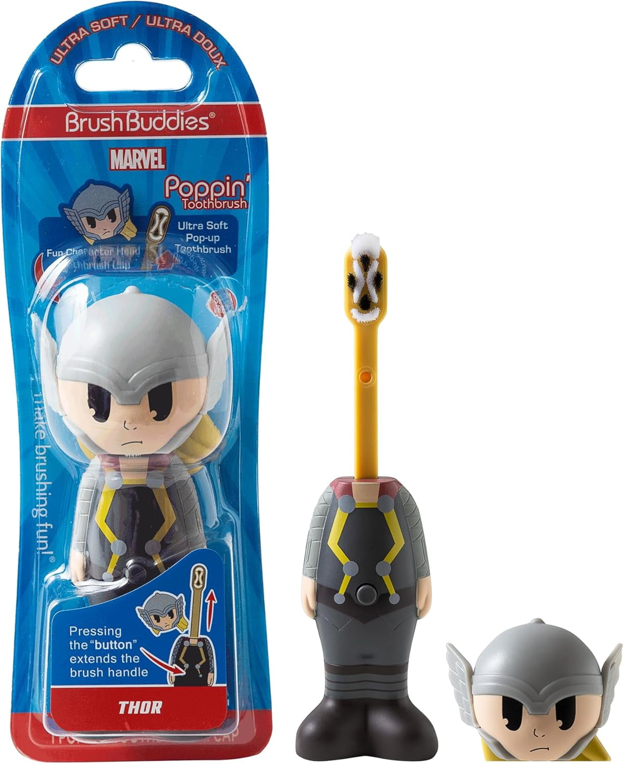 Brush Buddies Marvel Poppin’ Toothbrush, Thor - Walmart.com