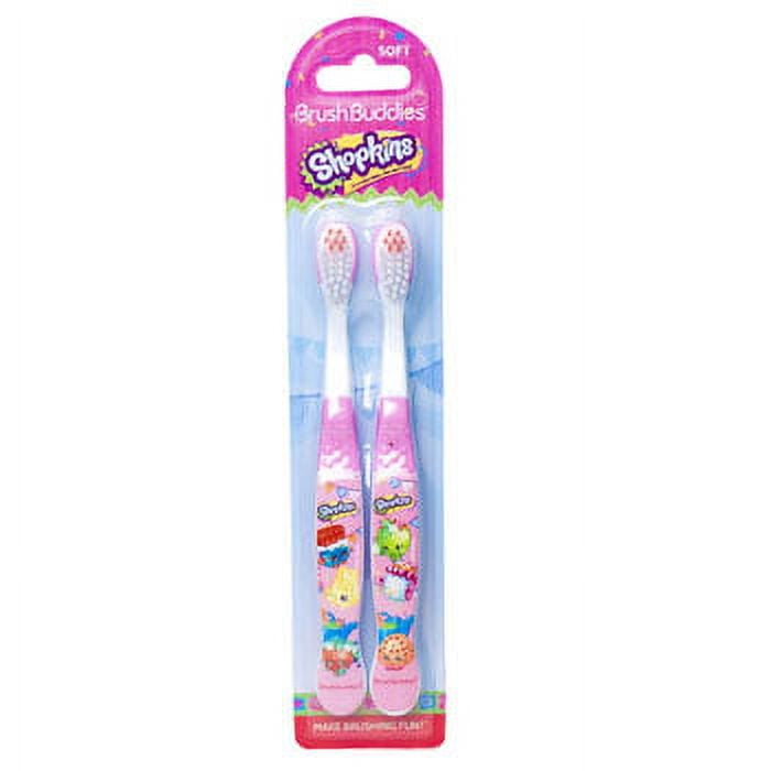 Brush Buddies Shopkins Toothbrush 2 Pack - Walmart.com