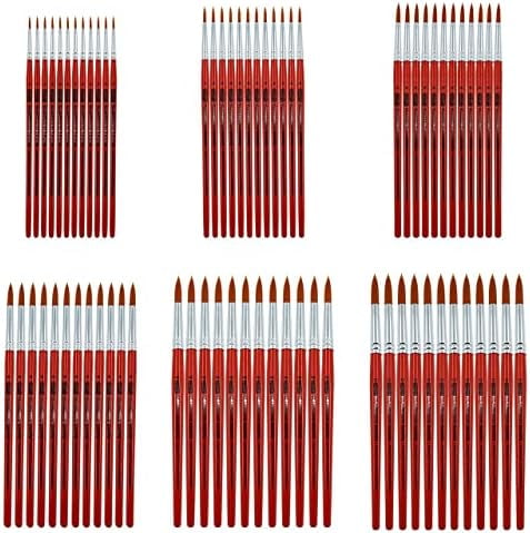 Brush CLB-1 Classroom Artist Brush Box Set | Rounds 72 pcs - Walmart.com