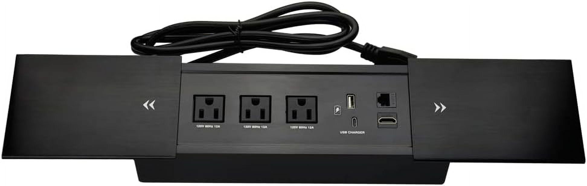 Brush Connectivity Box Conference Table Power Box with 3 Power Socket+ ...