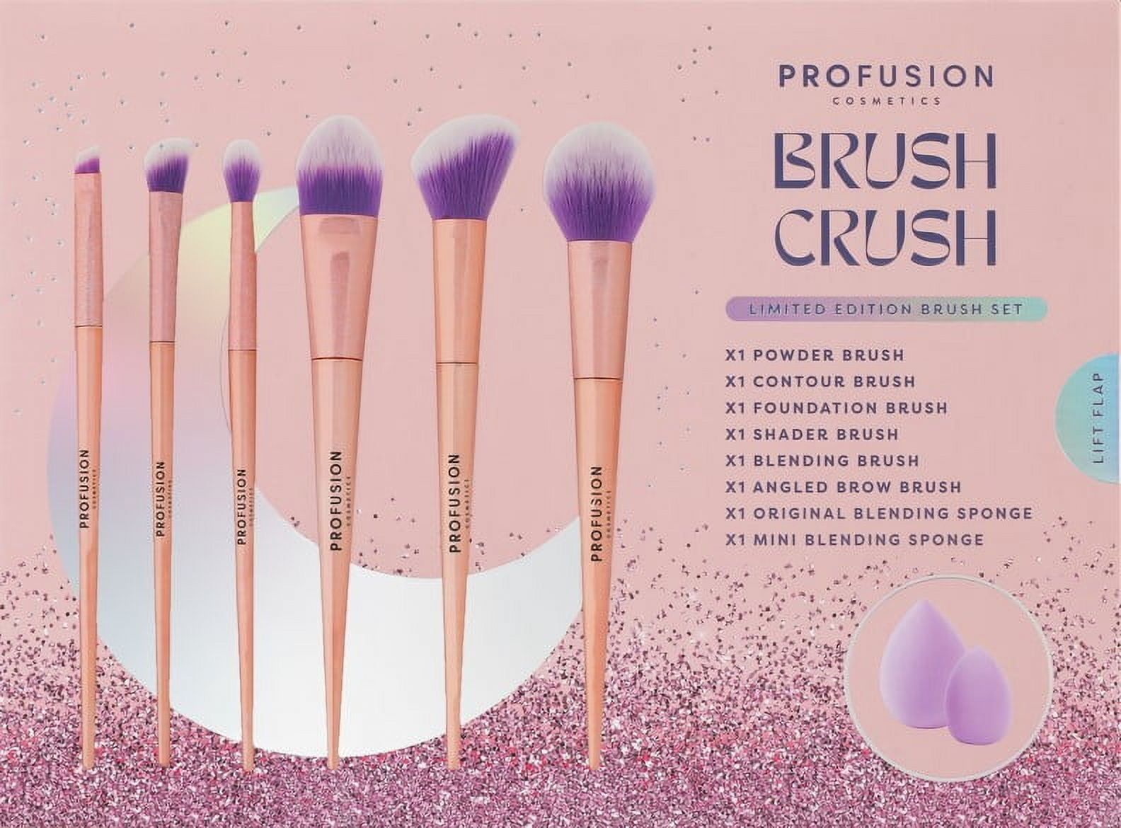 Brush Crush 8 PC Brush & Sponge Set - Walmart.com