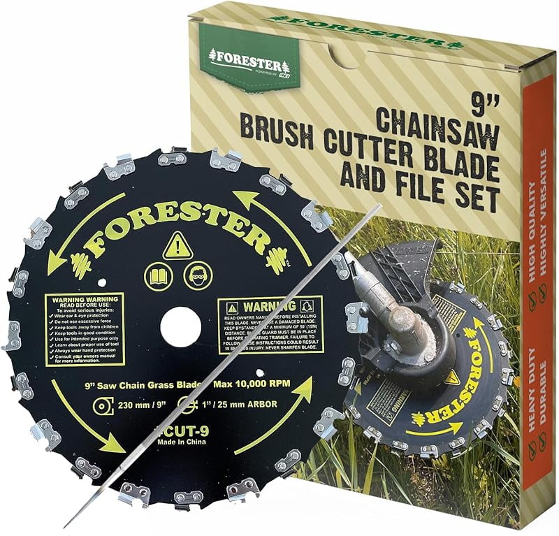 Brush Cutter Blades and File Set - Trimmer Chainsaw Tooth Saw Blade ...